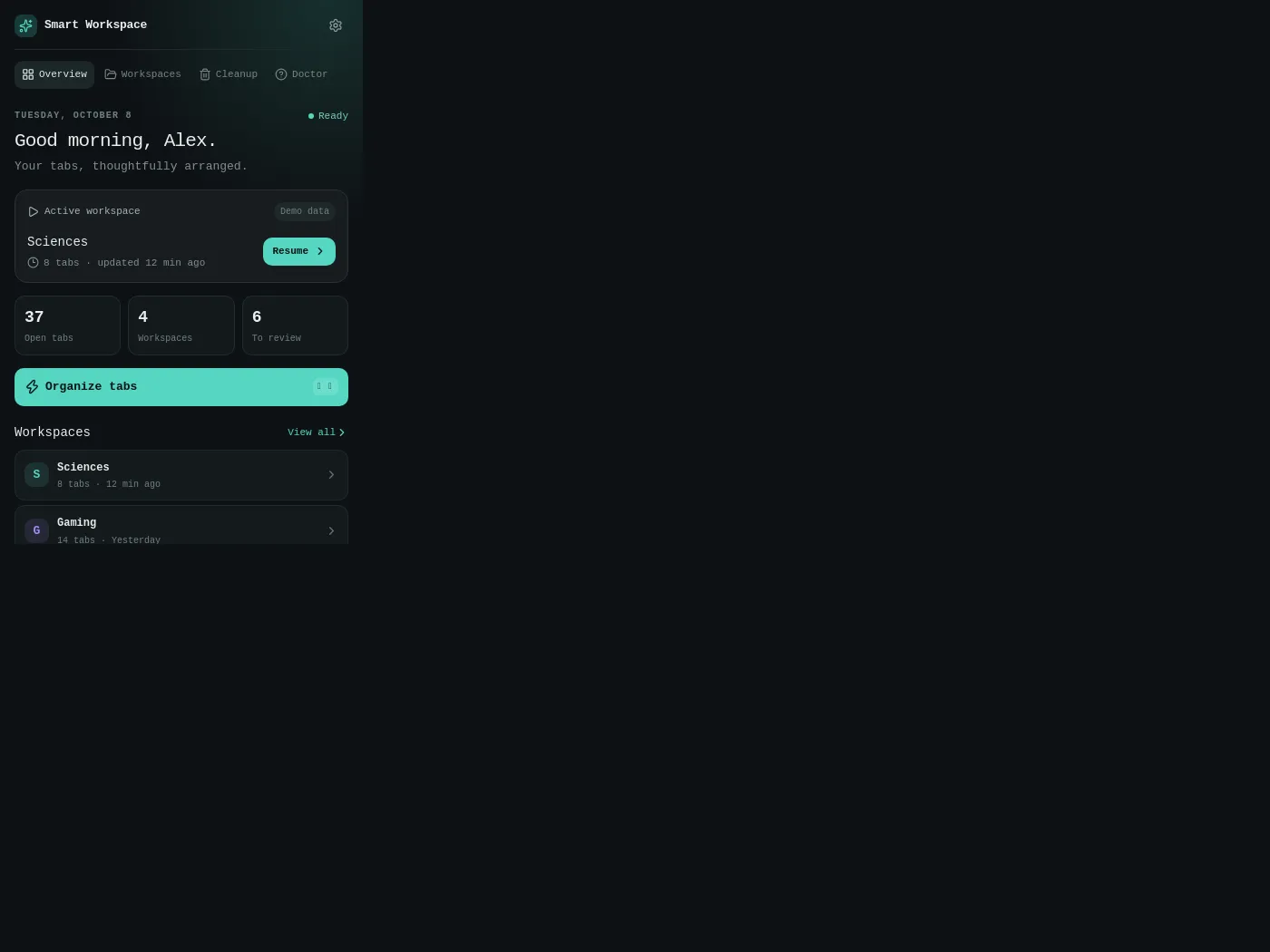 Smart Workspace Chrome