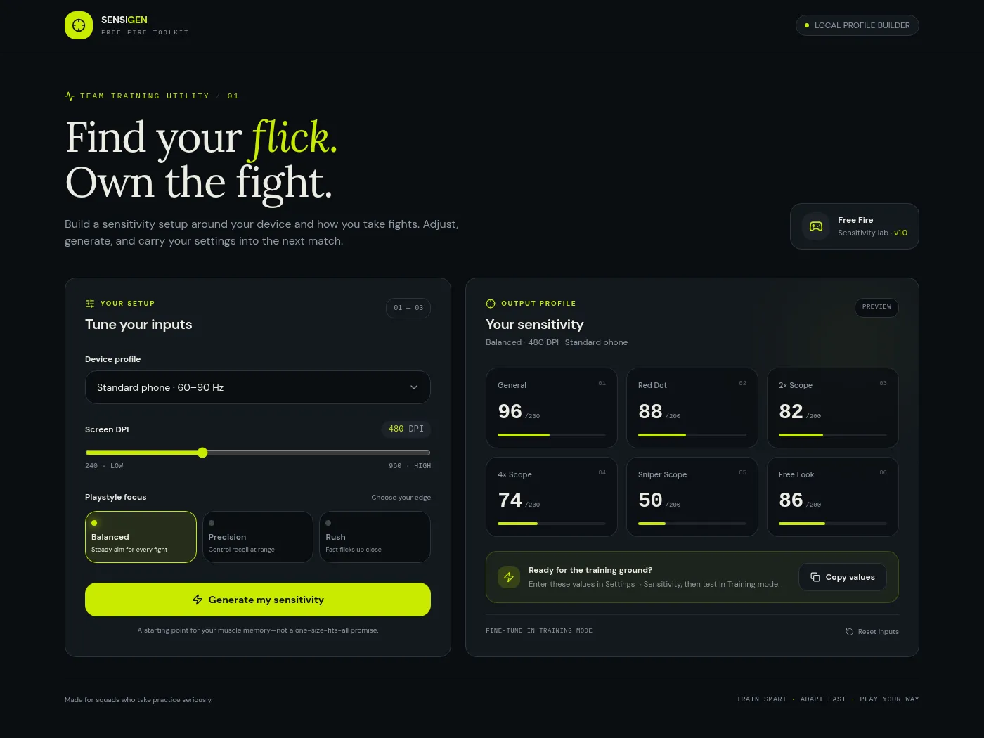 FreeFire Sensitivity Genius