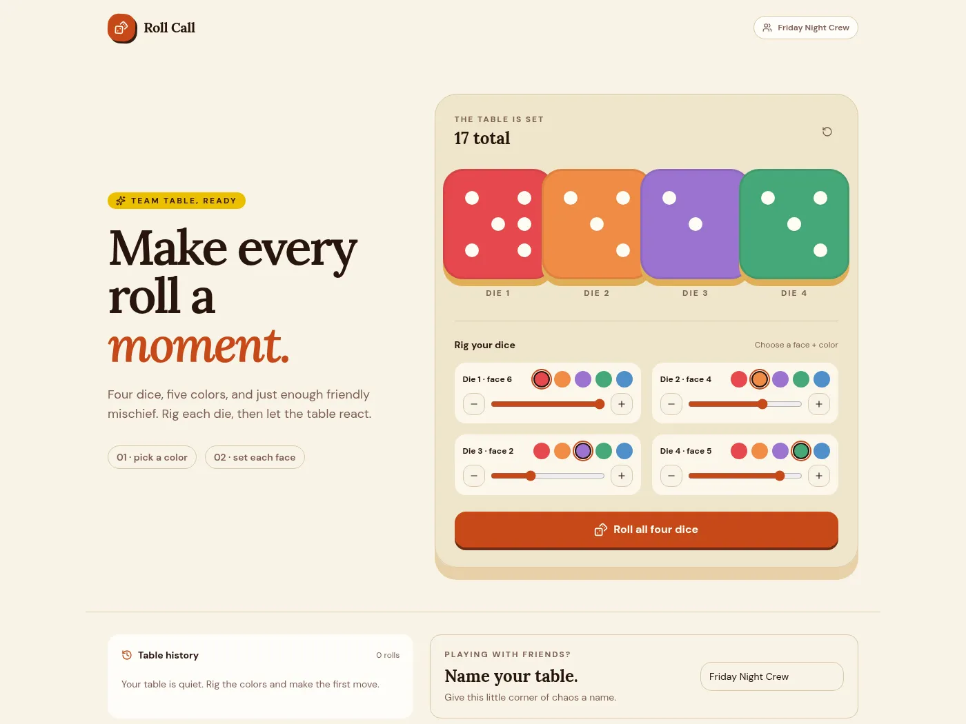 Rigged Dice Roller