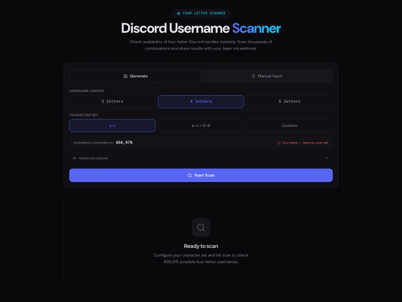 Discord Username Scanner