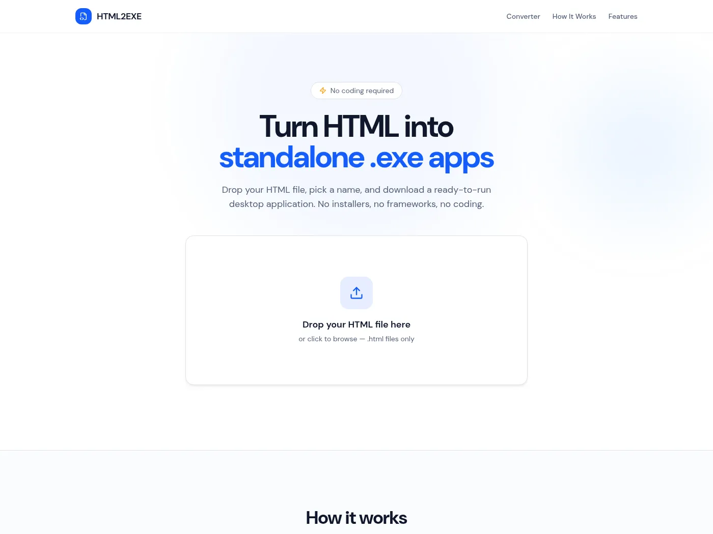 HTML to EXE Converter