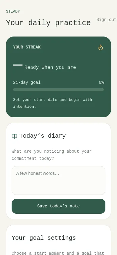 Streak Diary Mobile