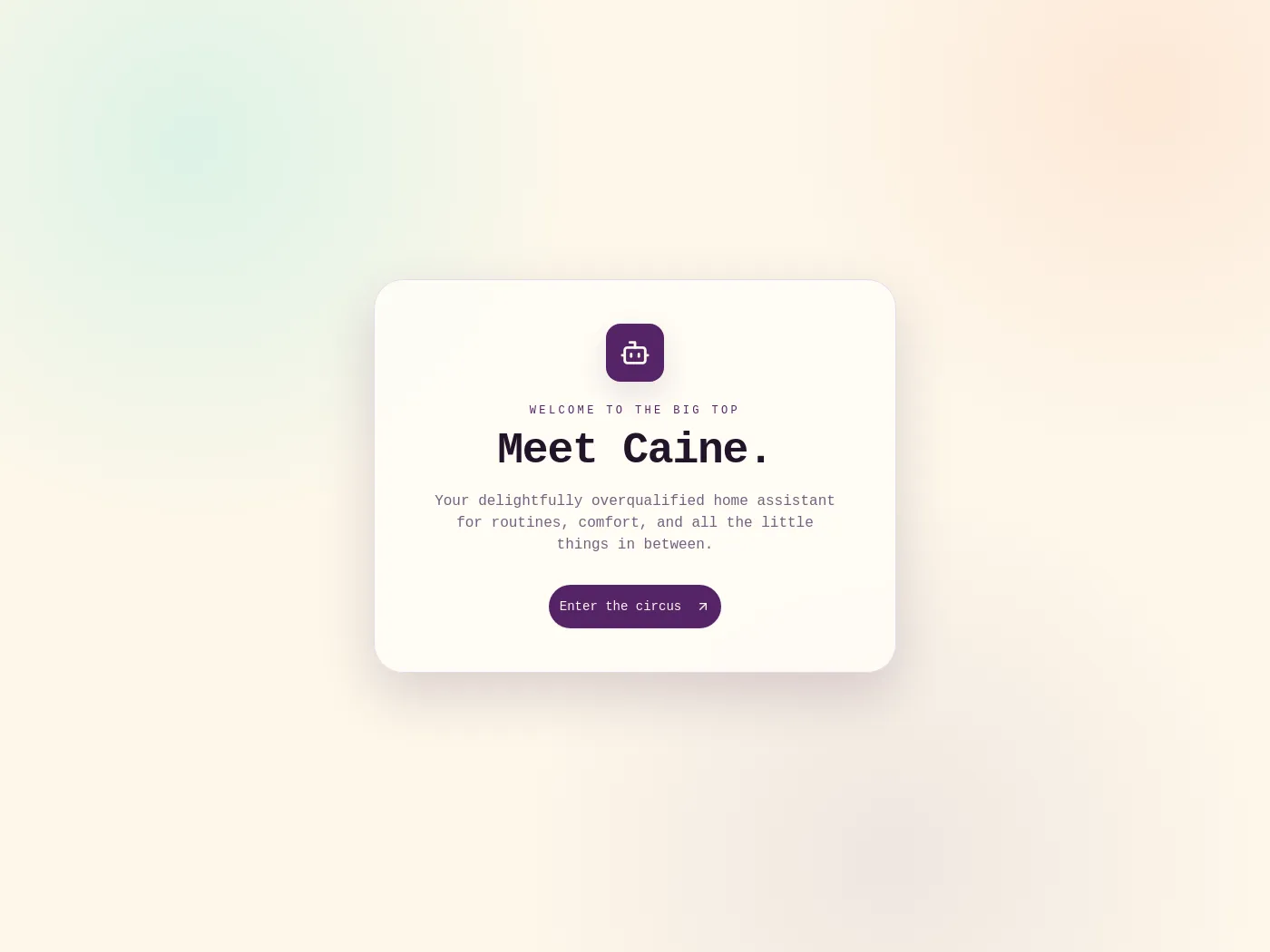 Caine Home AI Assistant