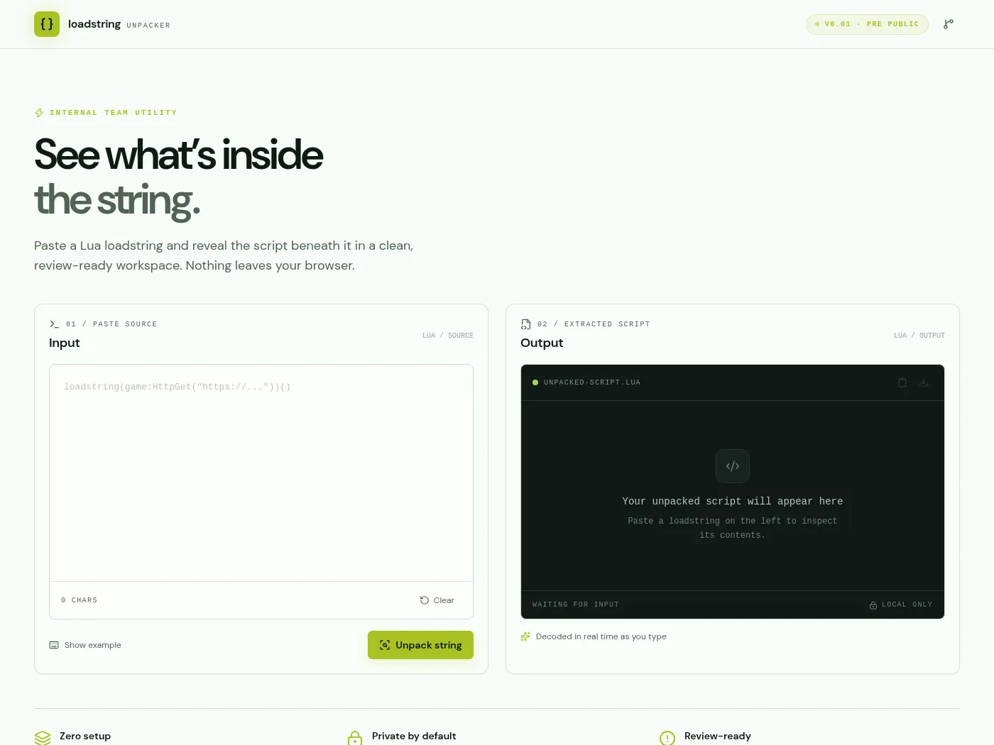 Loadstring Unpacker Pro