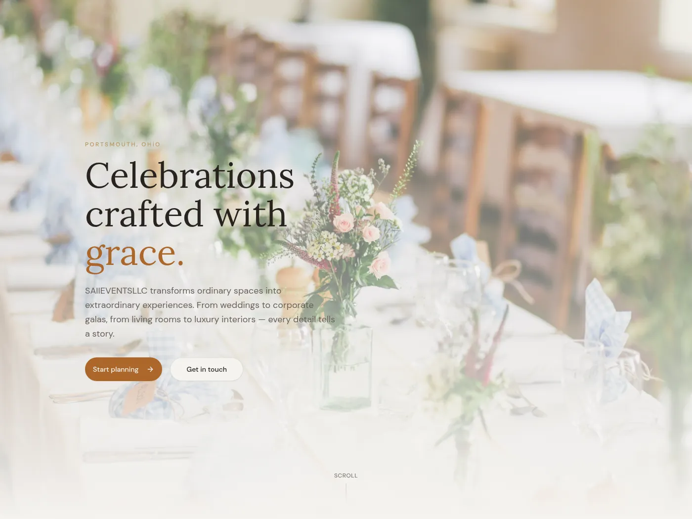 SAIIEVENTSLLC Showcase Site