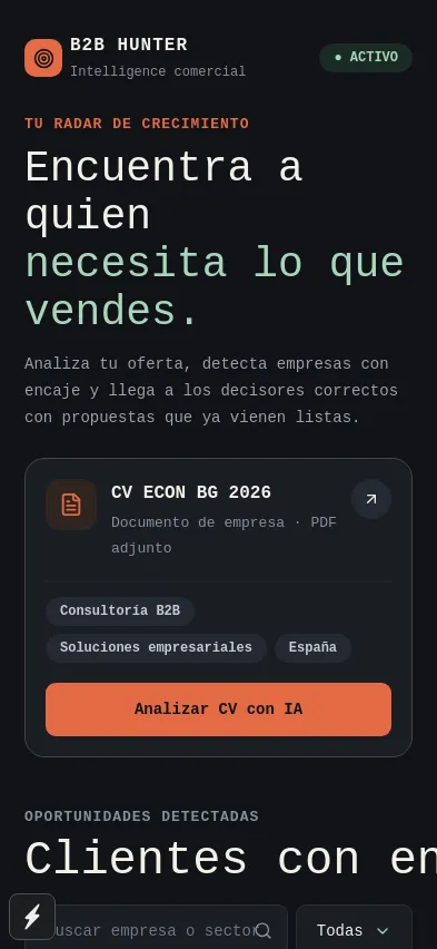 B2B Hunter Client Finder