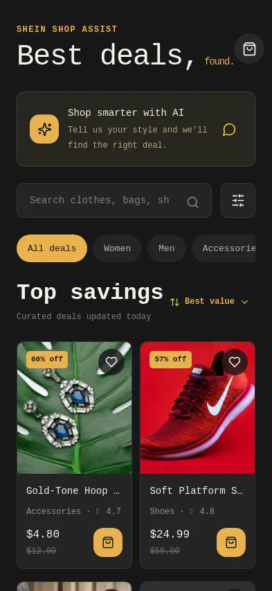 Shein Shopping Assistant