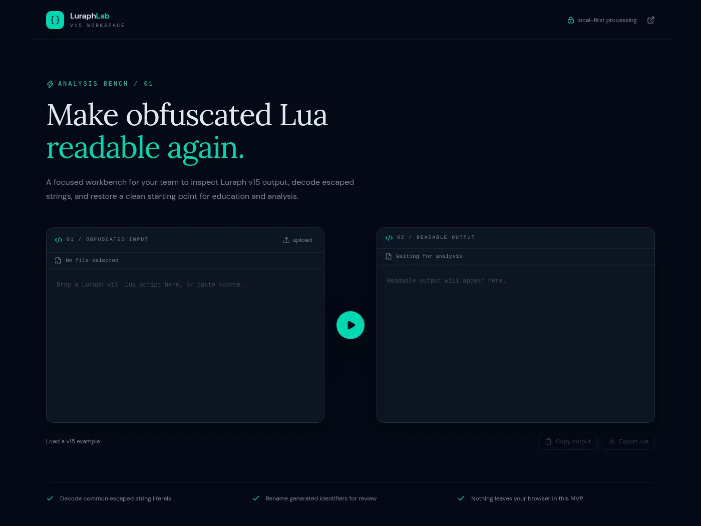 Luraph Deobfuscator Web