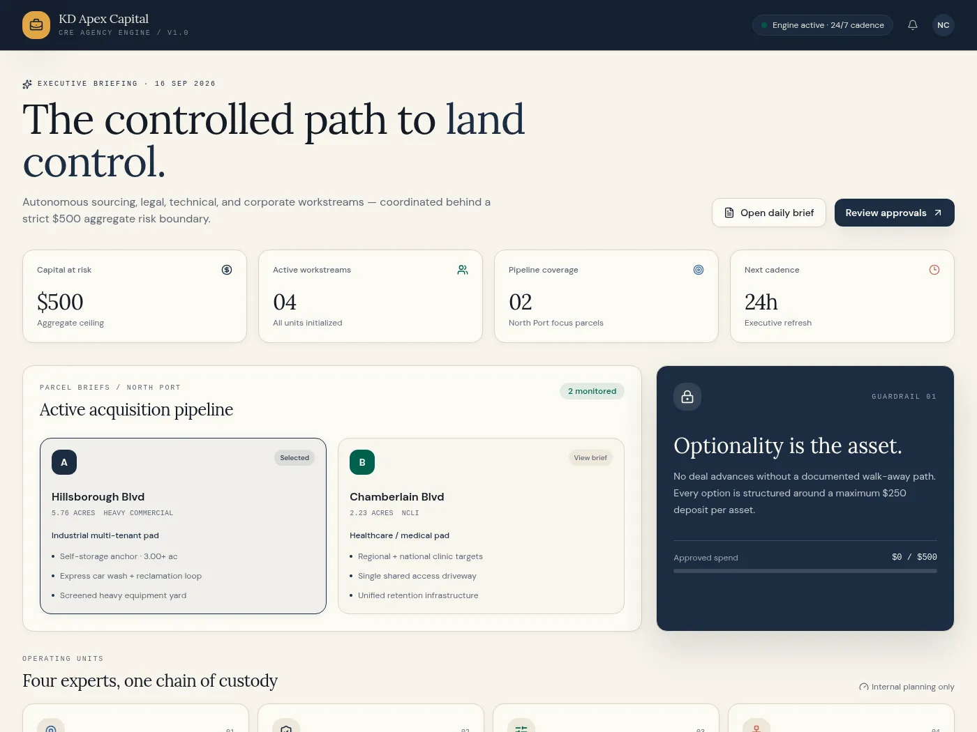Apex CRE Agency Engine