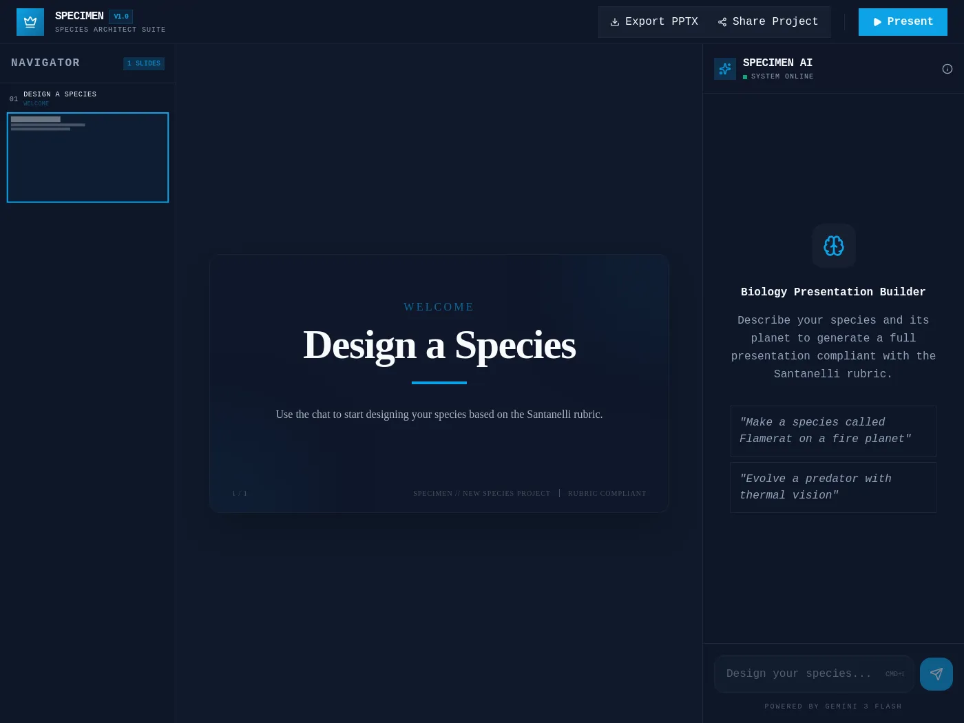Species Grading Dashboard