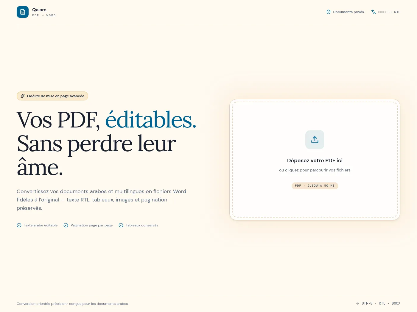 PDF to Word RTL Converter