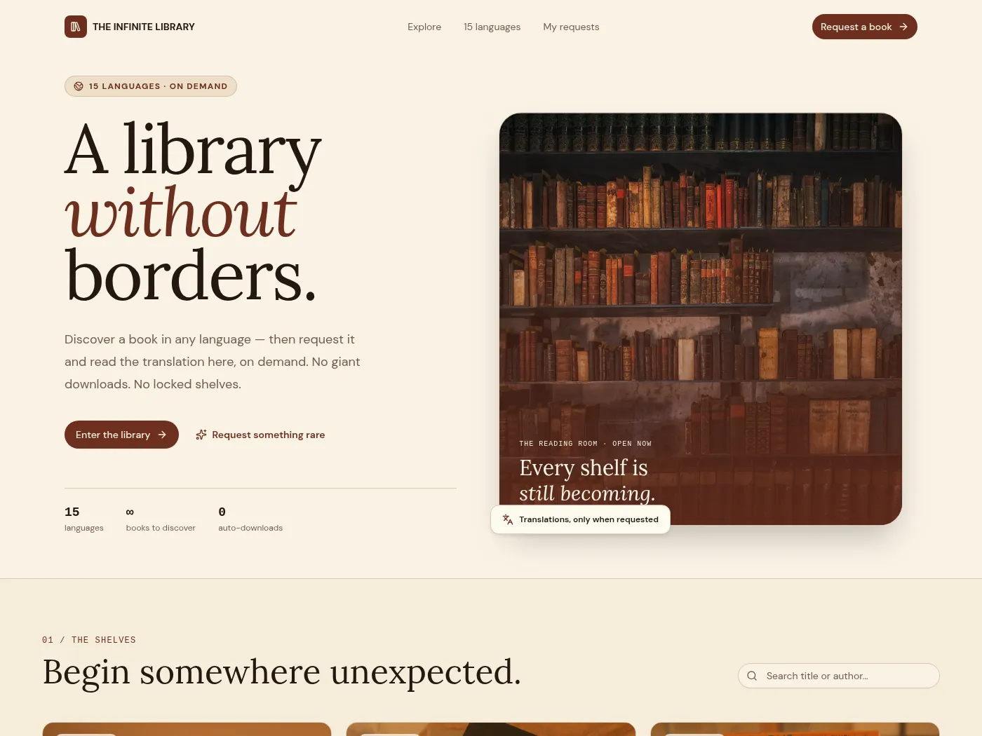 Infinite Library Multilang