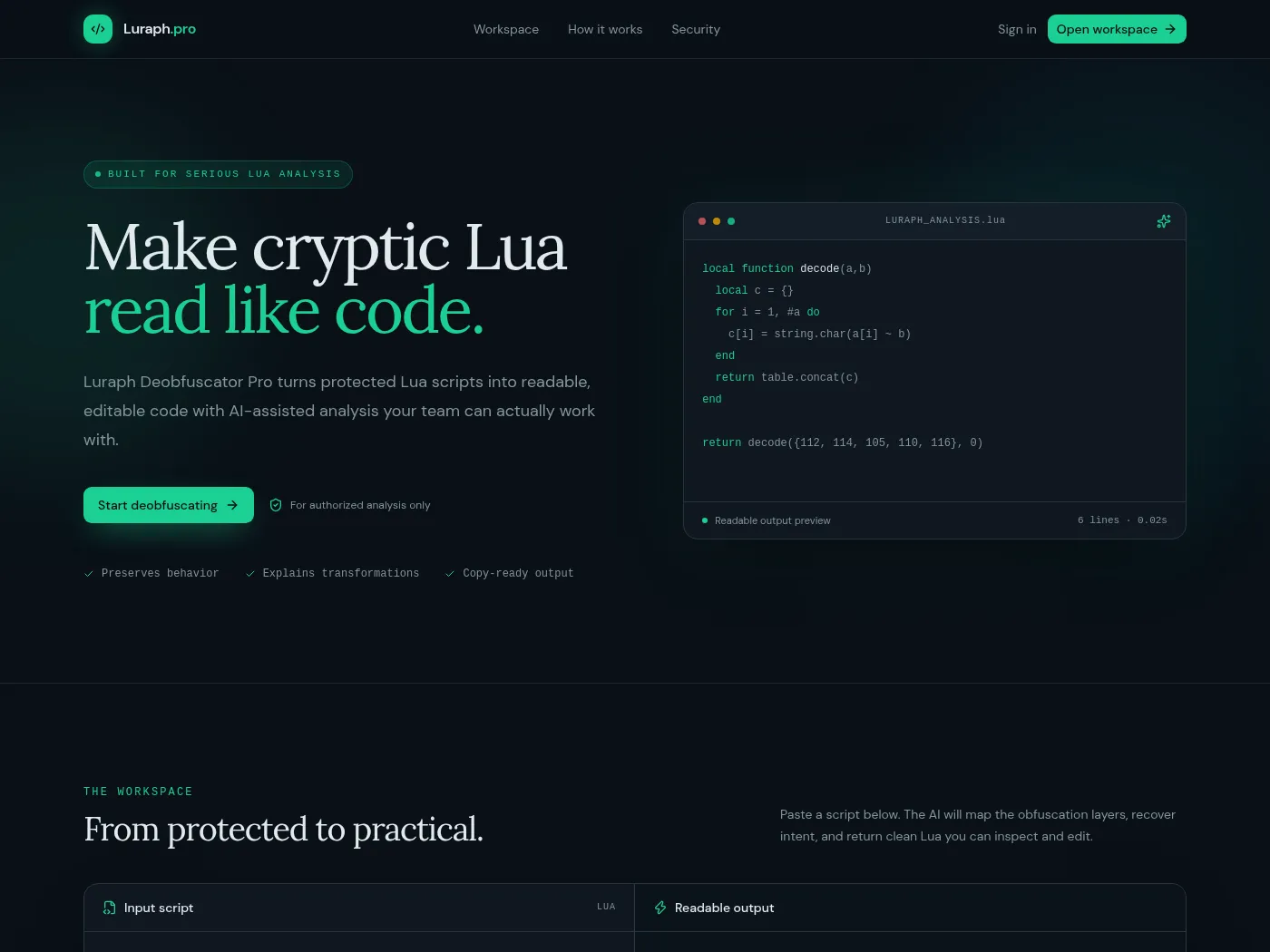Luraph Deobfuscator Pro