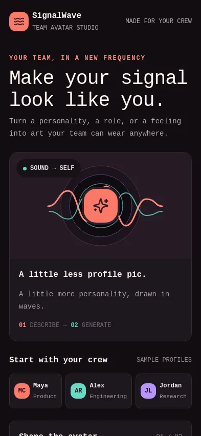 SignalWave Avatars