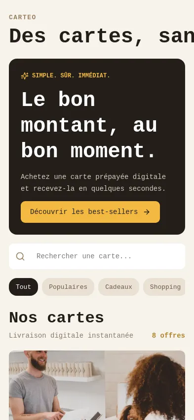 Prepaid Card Shop