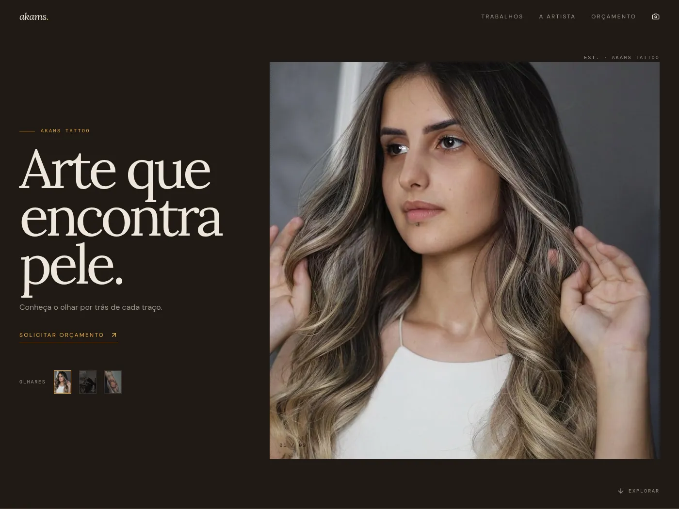 Akams Tattoo Website