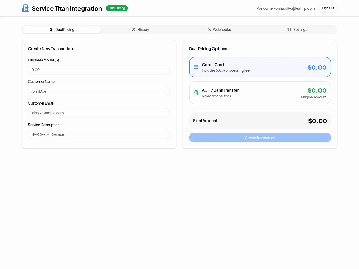 Service Titan Dual Pricing Integration To (Remix)