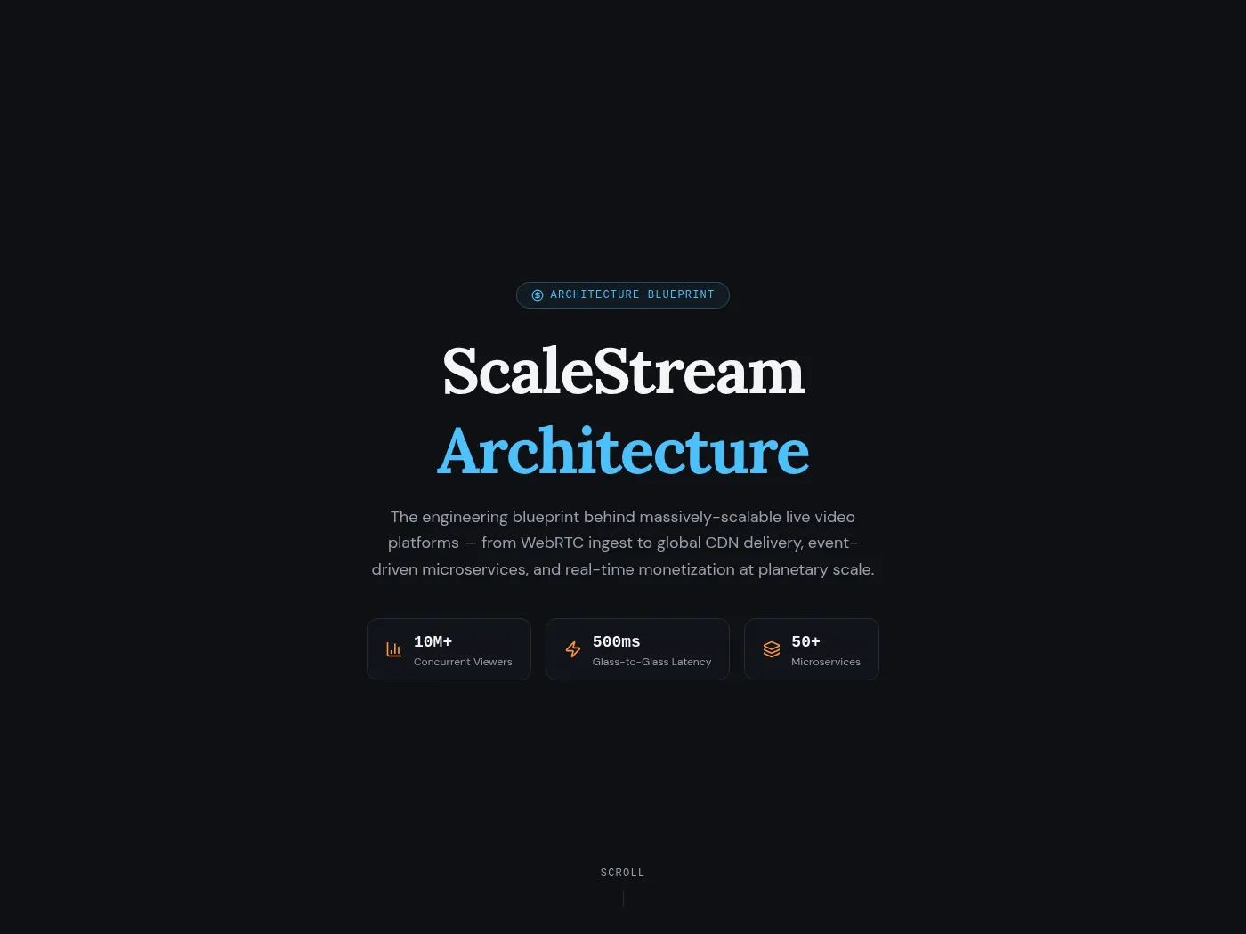 ScaleStream Architecture Blueprint