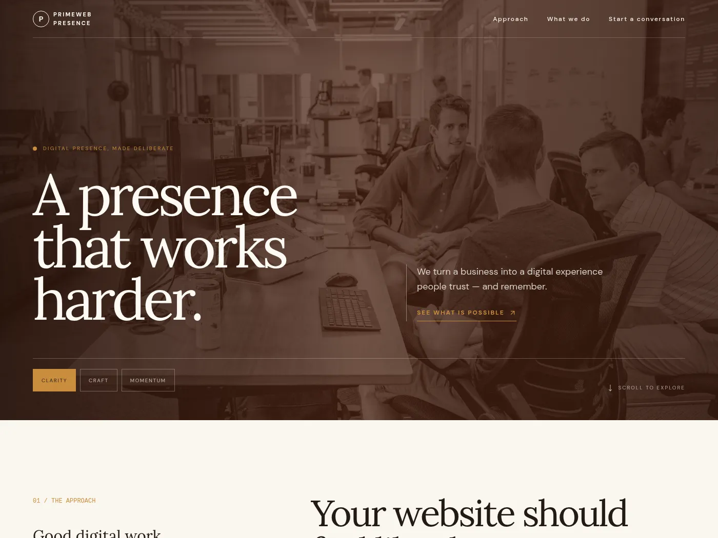PrimeWeb Presence