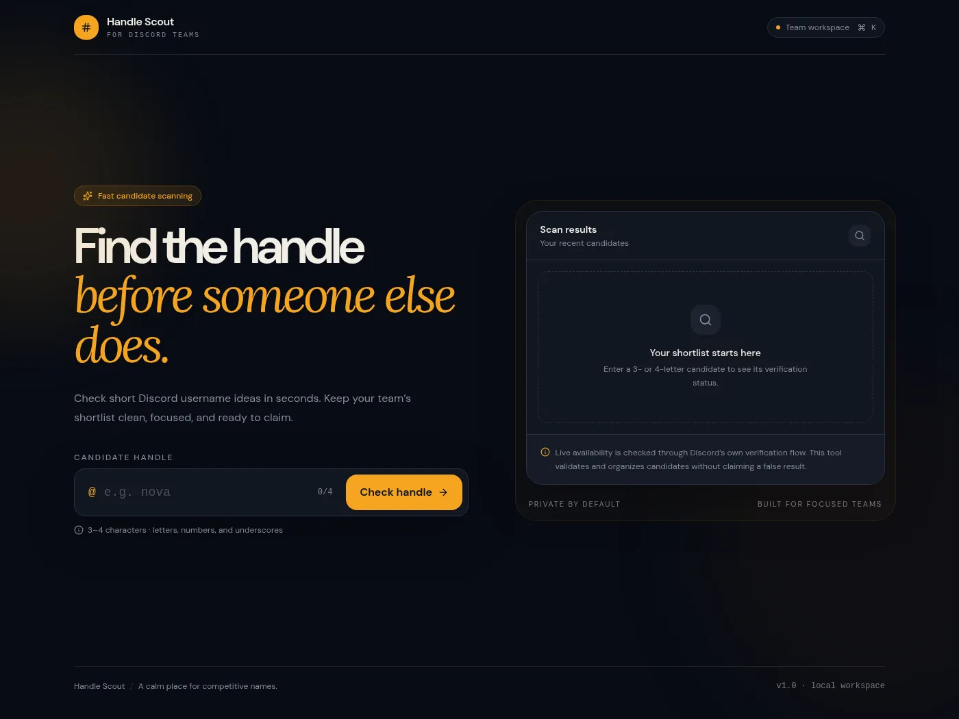 Discord Handle Checker