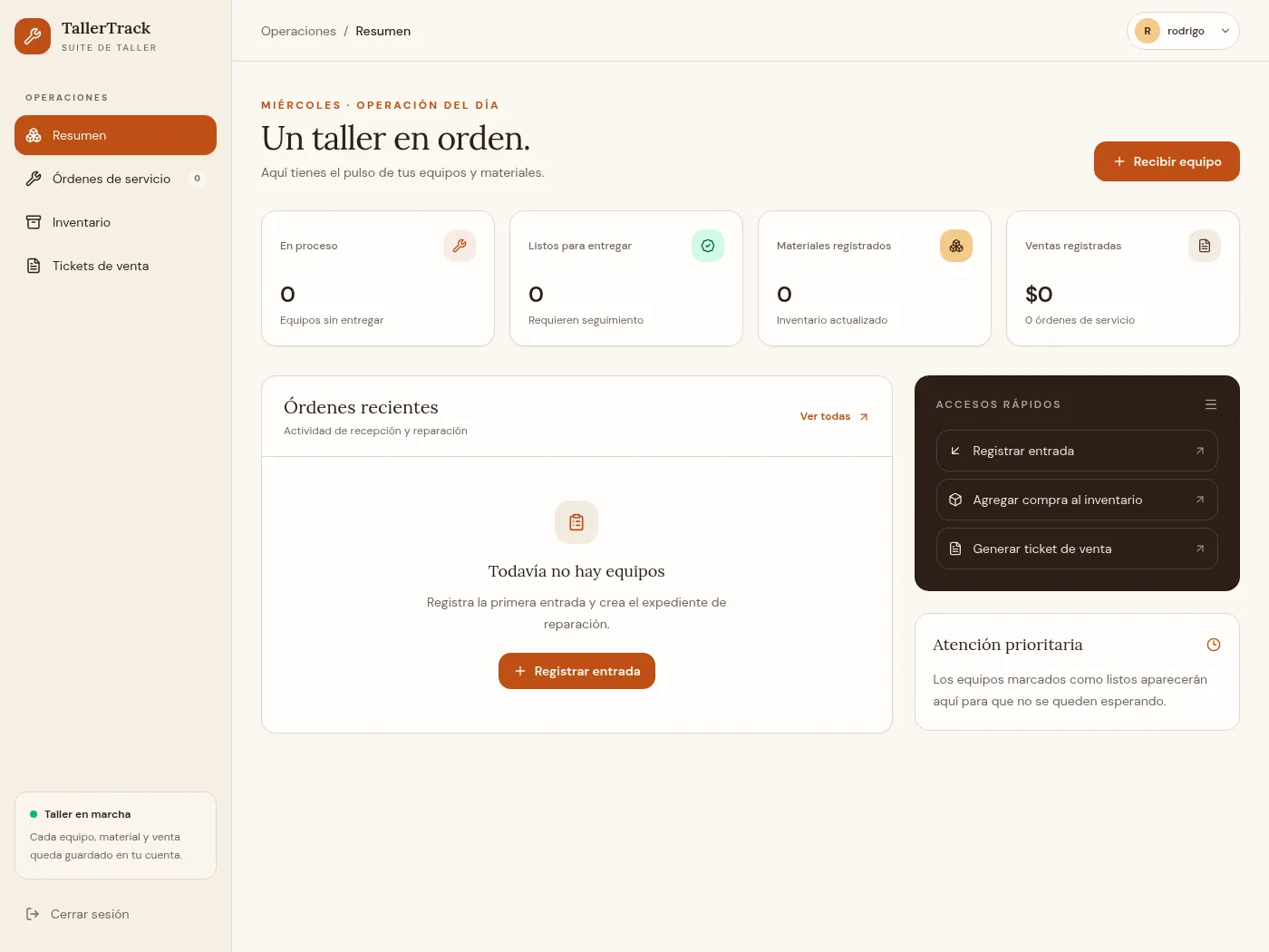 TallerTrack Suite