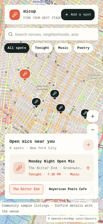 MicUp Map