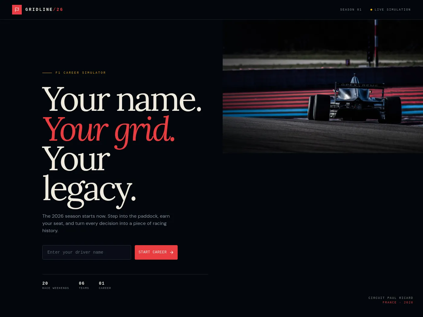 F1 Career Manager