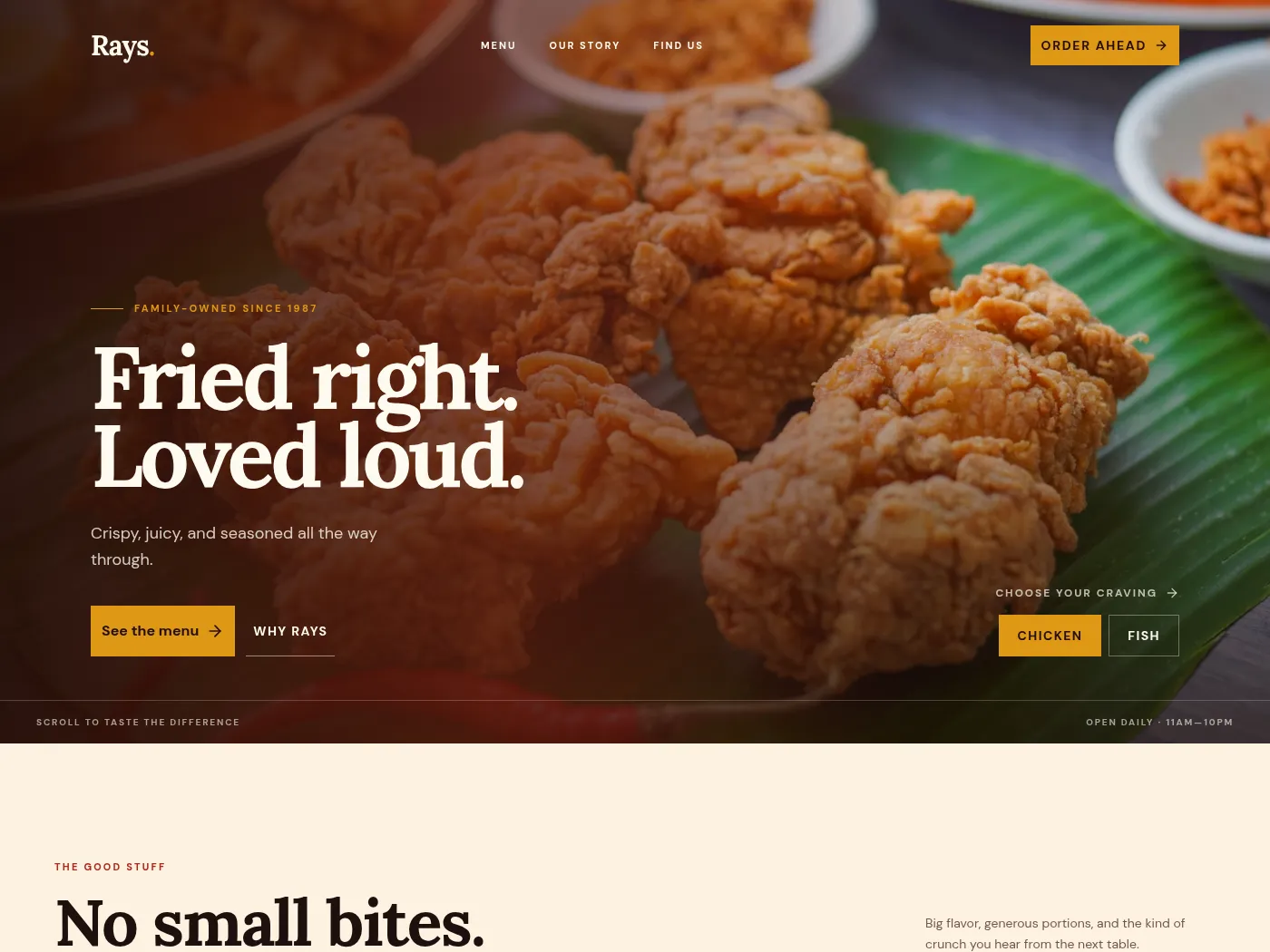 Rays Chicken & Fish Site
