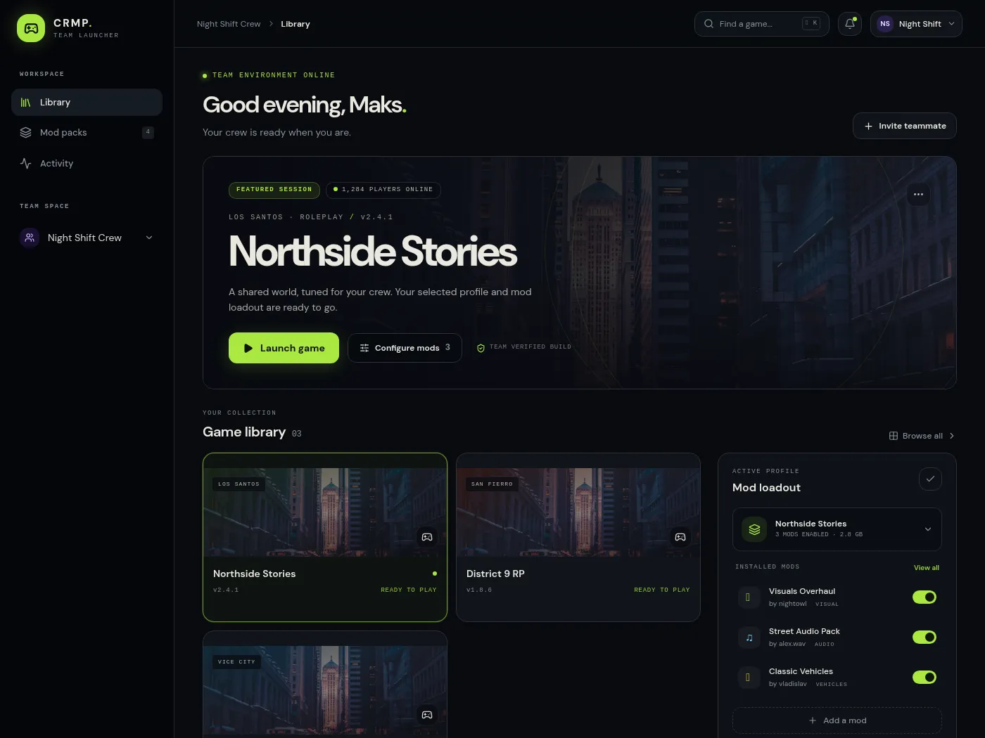 CRMP Game Launcher