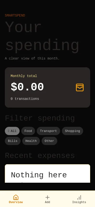 SmartSpend Tracker