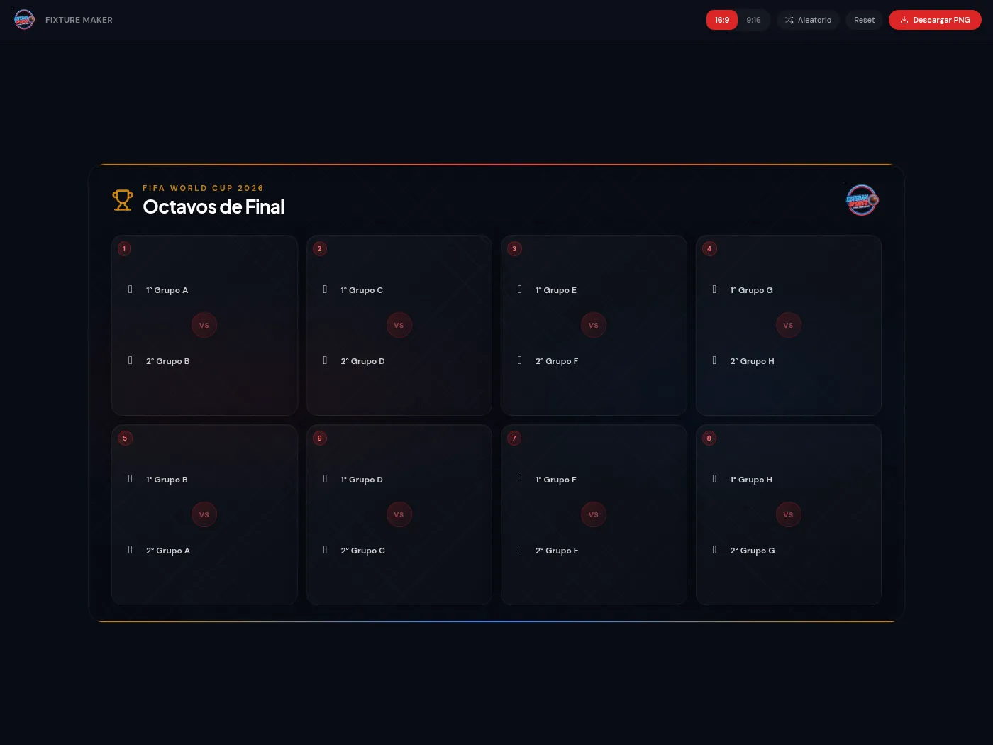 Mundial Fixture Maker