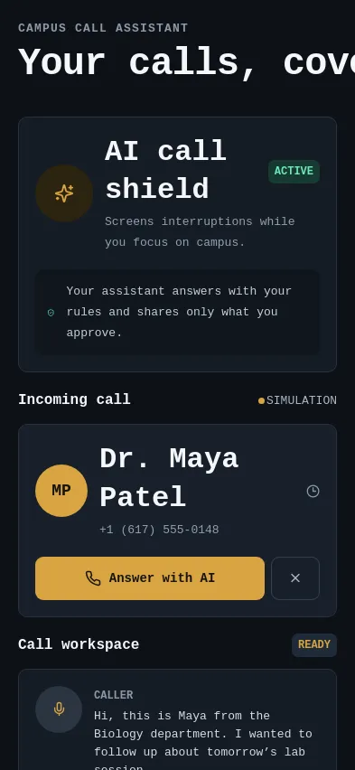 Campus Call Assistant