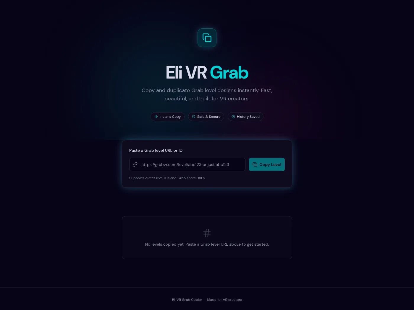 Eli VR Grab Copier
