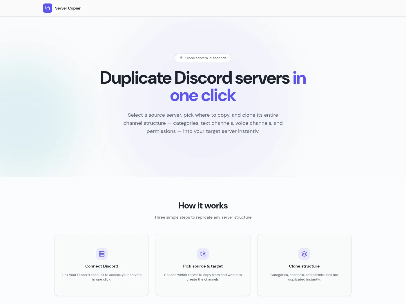 Discord Server Copier