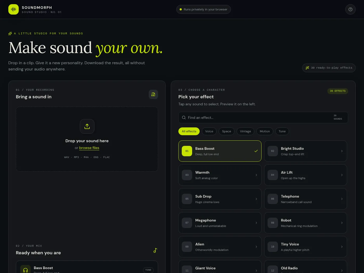 SoundMorph EXE Tool