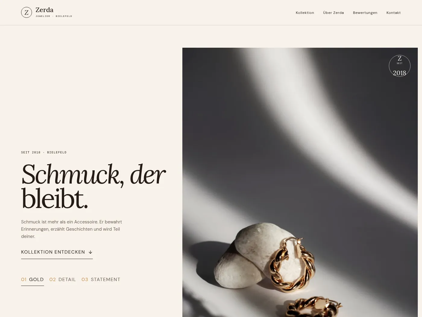 Zerda Juwelier Web Showcase