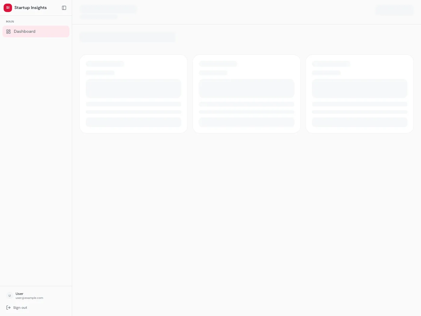 Startup Insights Dashboard