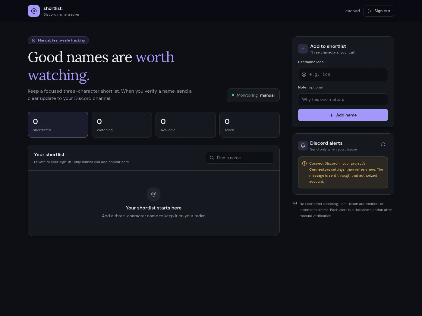 ShortName Discord Bot