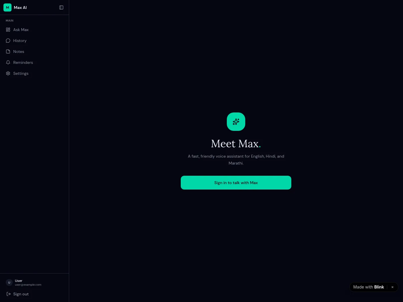 Max AI Voice Assistant