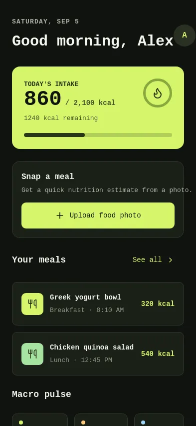 SnapCalorie Tracker