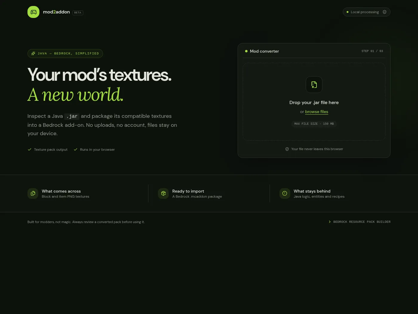 Mod2Addon Converter