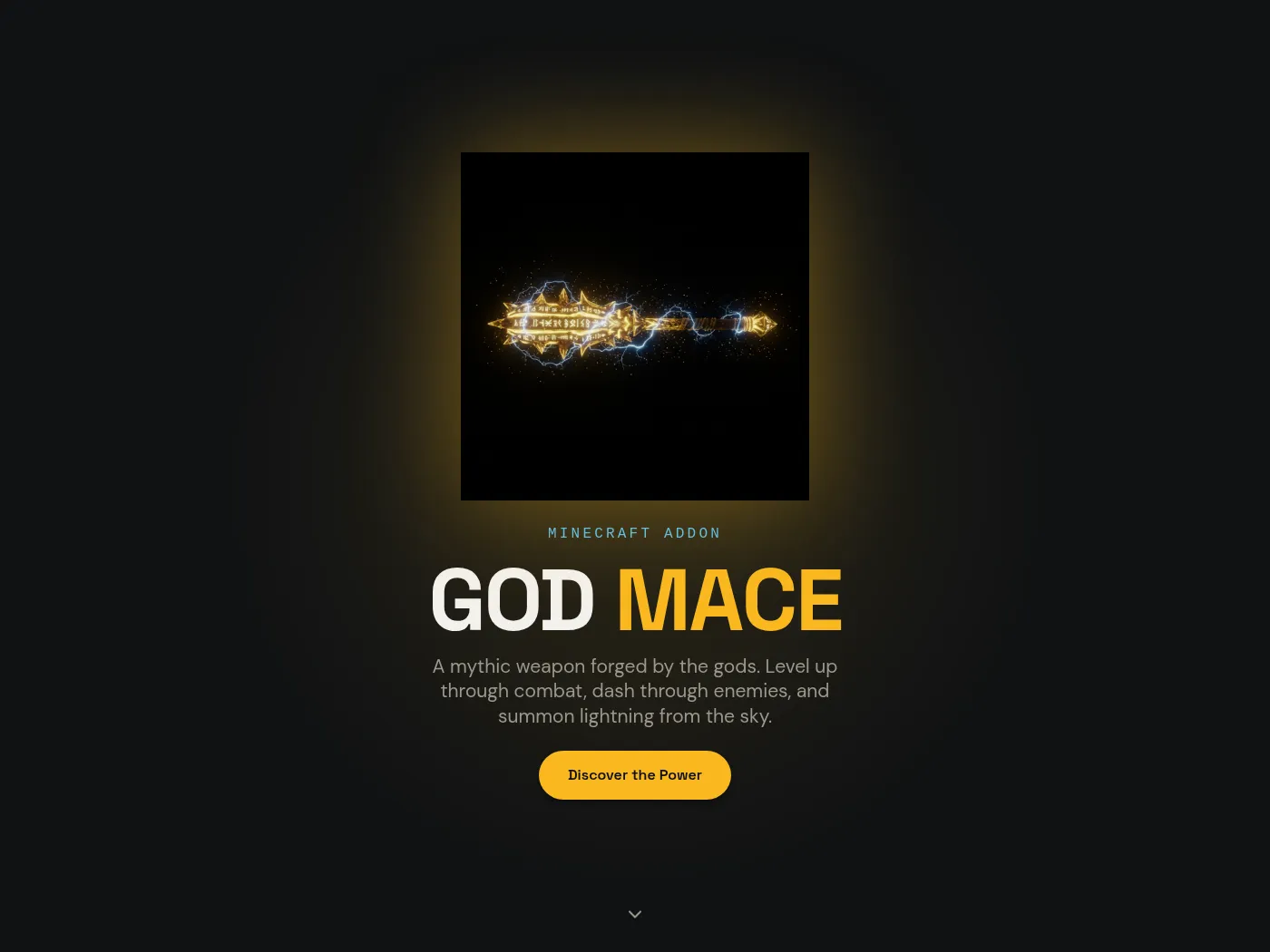 God Mace Minecraft Addon