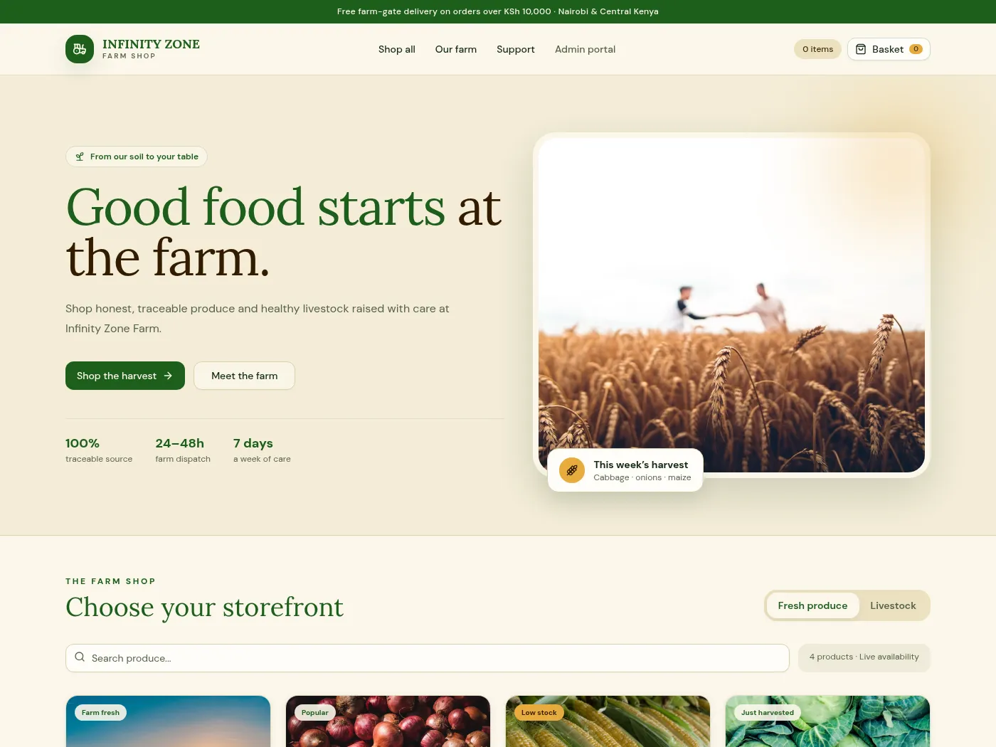 Infinity Zone Farm Shop