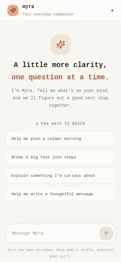 Myra AI Assistant