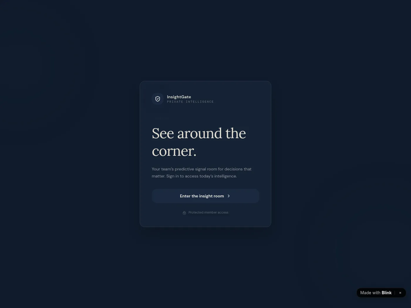 InsightGate Premium Panel