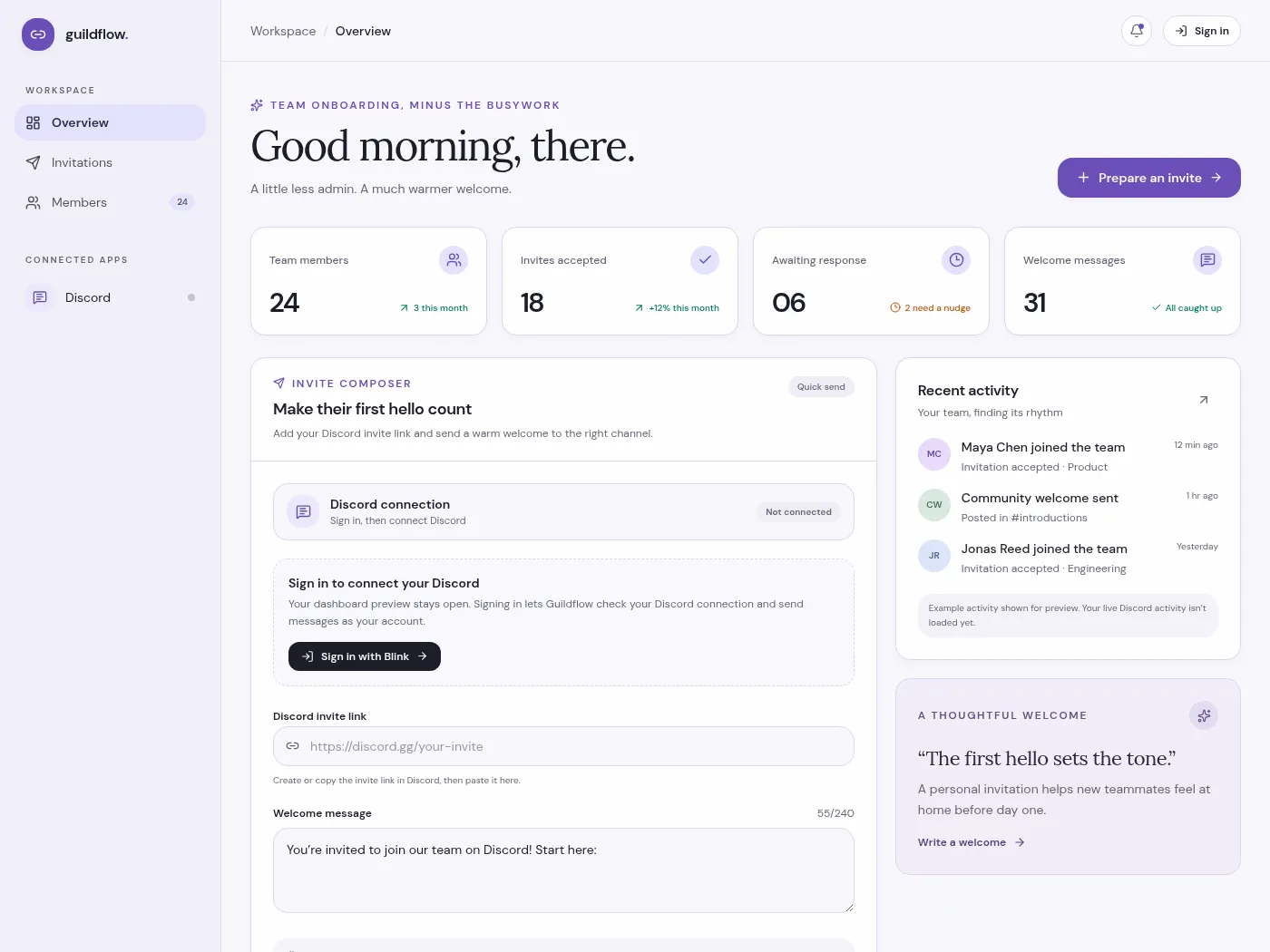 Discord Invite Automator