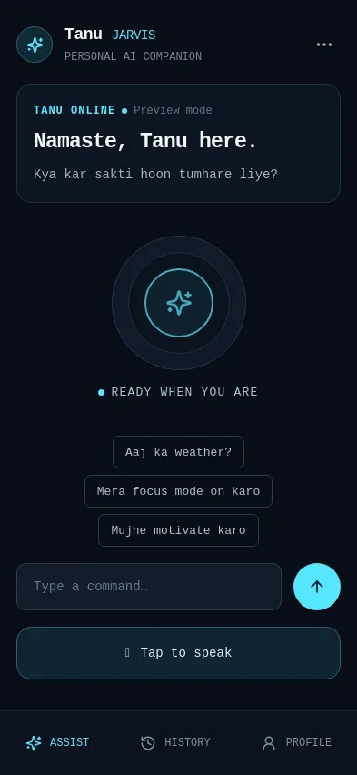 Tanu JARVIS Assistant