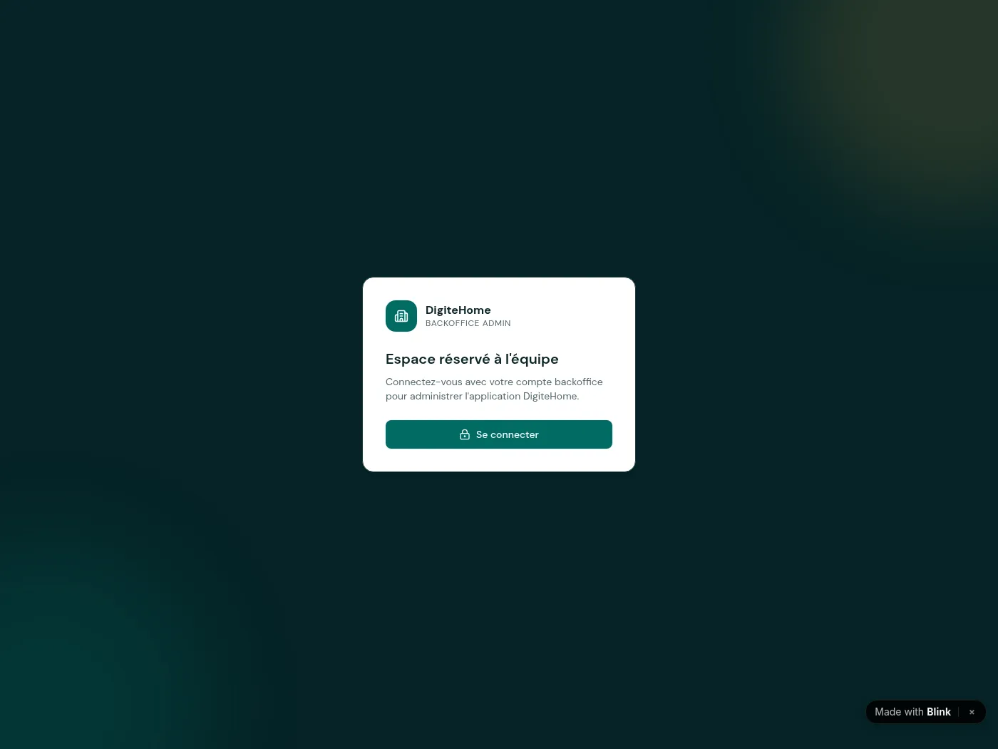 DigiteHome Admin Dashboard