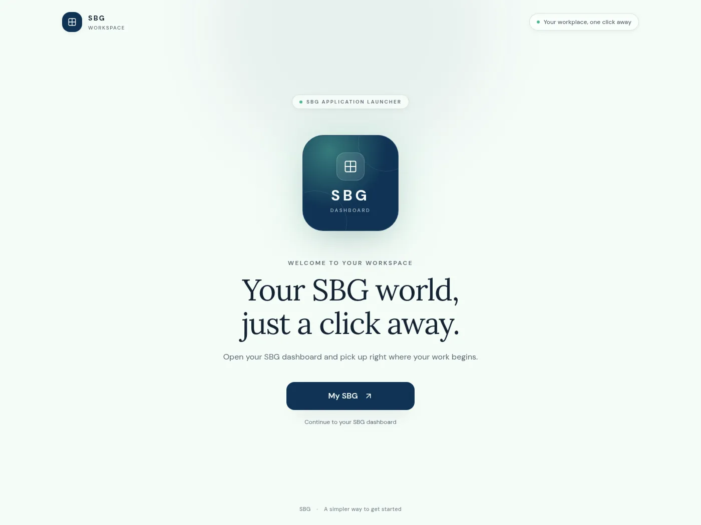 SBG Launcher UI