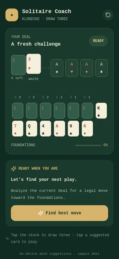Solitaire Solver App
